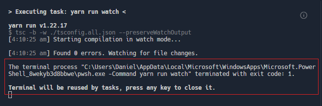 Polish VS Code messages in the terminal and make consistent · Issue ...