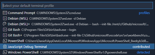 newWithProfile doesn't support contributed terminal profiles · Issue #152635 · microsoft/vscode ...