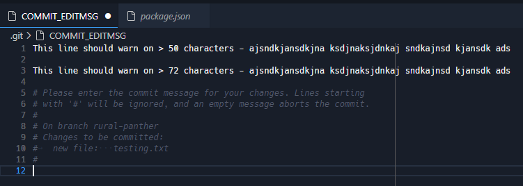 Git Support Line Length Warnings In Editor · Issue 153506 · Microsoftvscode · Github