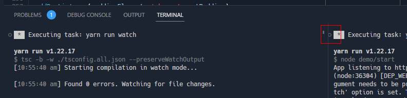 Shell status indicators clipped when terminal is in sidebar · Issue ...