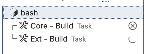 Should tasks "Building" status bar entry be using spin codicon instead ...