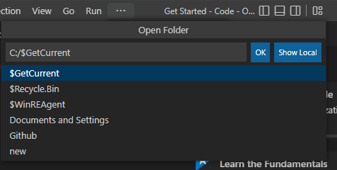 Menu appears below quick pick · Issue #154258 · microsoft/vscode · GitHub