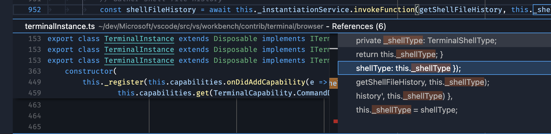 Revealing in editor is not aware of sticky lines · Issue #157175 ...