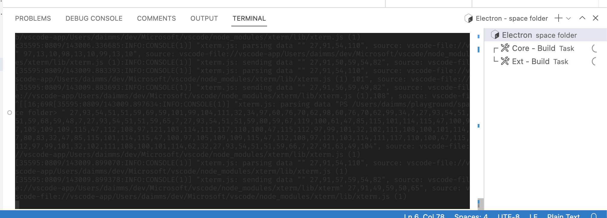 Sometimes the terminal loads with the wrong color set · Issue #157715 ...