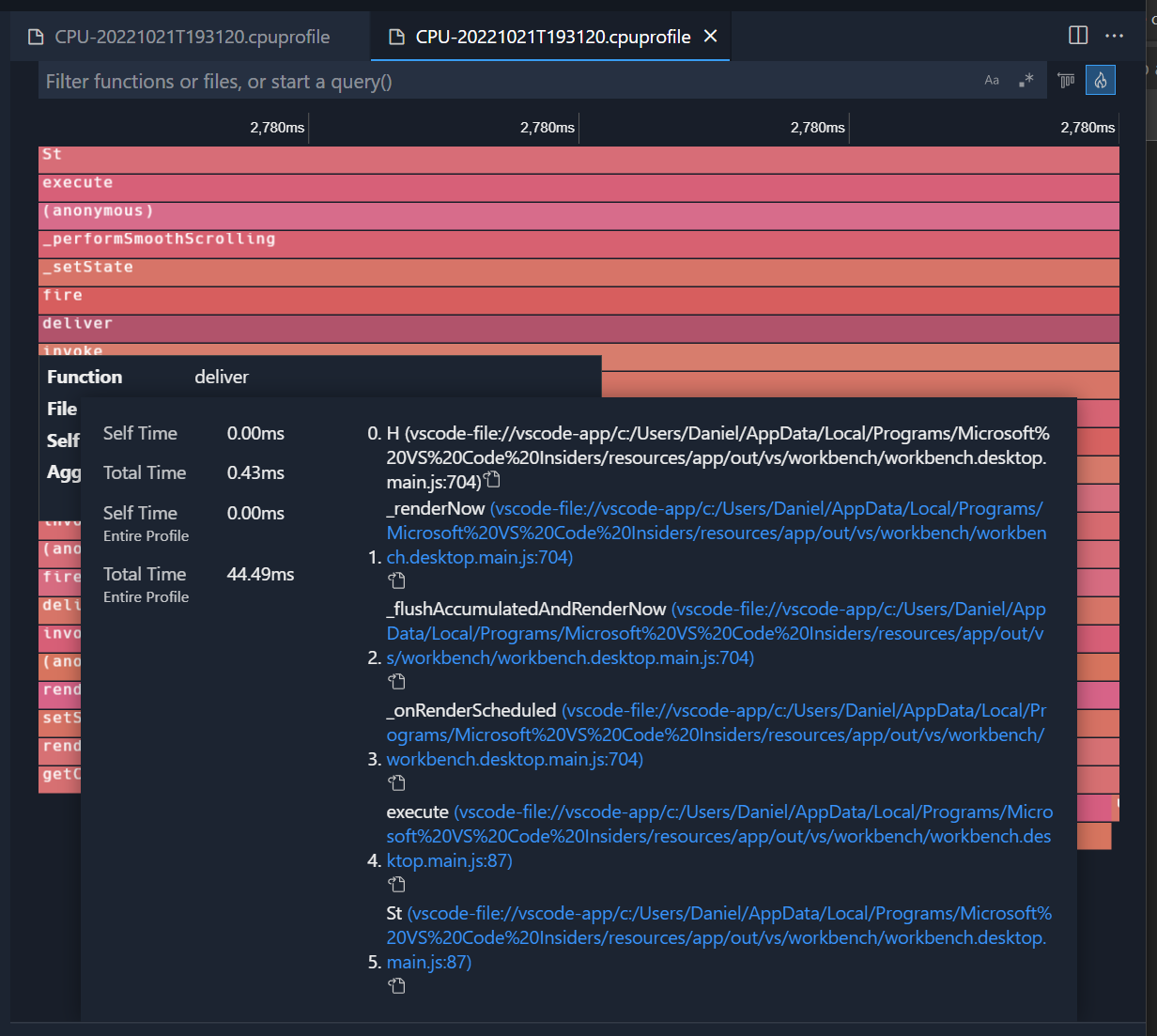 Hover Can Be Obscured By Selected Element Info · Issue 123 · Microsoft Vscode Js Profile