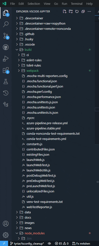 Typing when simple filtering is enabled in the explorer should center ...