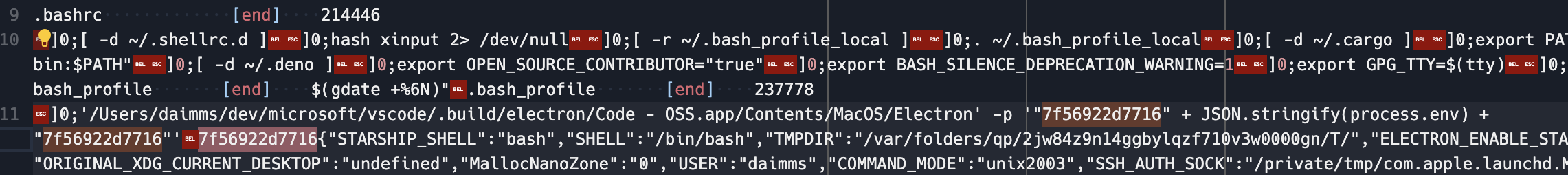 Unable to resolve your shell environment: Unexpected number in JSON at position 35 · Issue ...