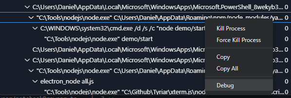 Extension host debug just shows loading indicator · Issue #168343 · microsoft/vscode · GitHub
