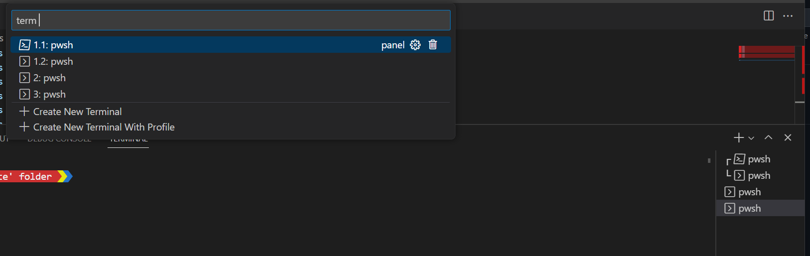 [Bug] Confusing integrated terminal order numbers · Issue #132122 · microsoft/vscode · GitHub