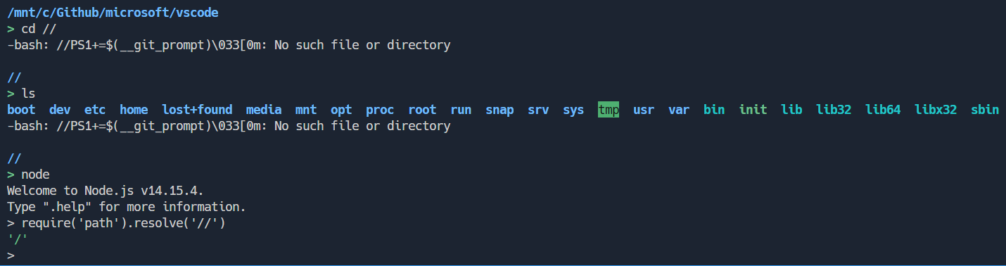 Terminal freeze on `cd //` command · Issue #169271 · microsoft/vscode ...