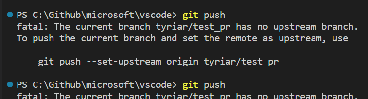 Git Set Upstream Quick Fix Isnt Working Anymore · Issue 171635 · Microsoftvscode · Github