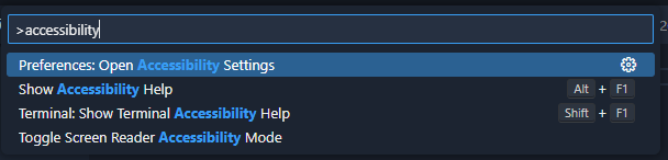 `Show Terminal Accessibility Help` does nothing if terminal isn't open · Issue #172195 ...