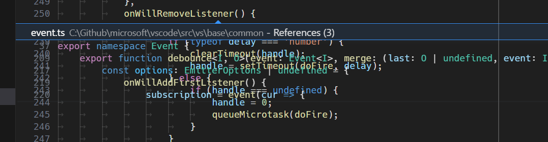 Peek view content is overlapping due to sticky scroll · Issue #173331 · microsoft/vscode · GitHub