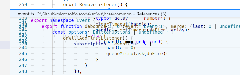 Peek view content is overlapping due to sticky scroll · Issue #173331 · microsoft/vscode · GitHub