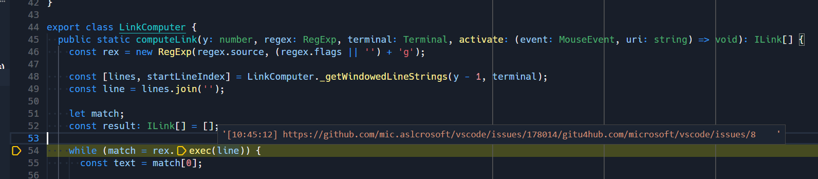 Links can be computed on the wrong line data on Windows · Issue #4457 · xtermjs/xterm.js · GitHub