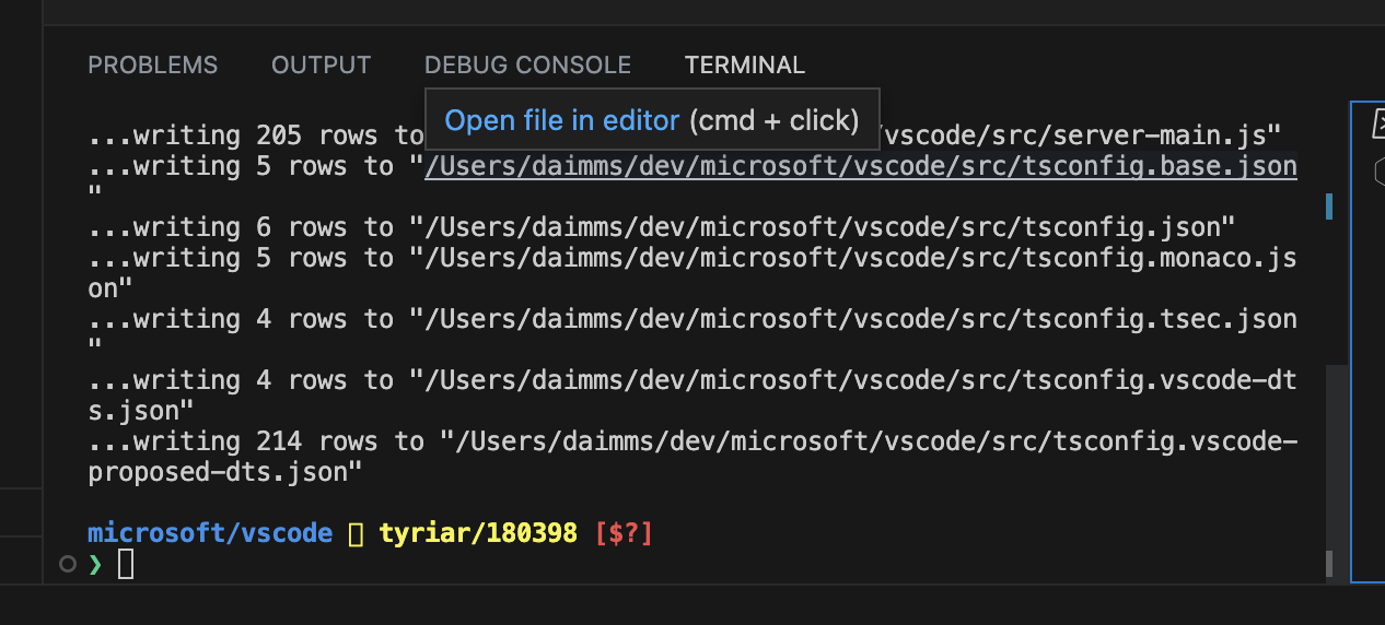A quote character on its own line appears to mess up terminal link detection · Issue #158752 ...