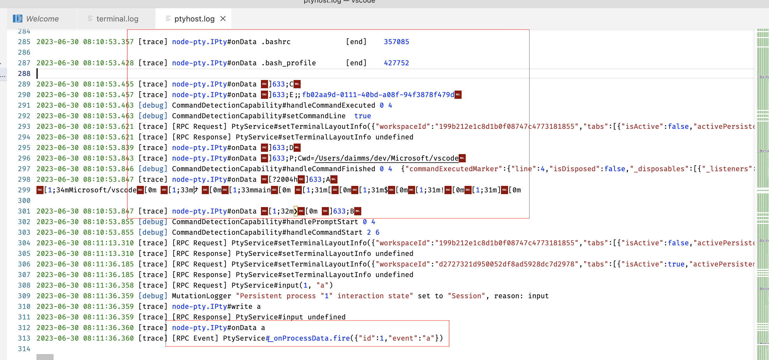 Restarting the pty host breaks logging completely · Issue #185875 · microsoft/vscode · GitHub