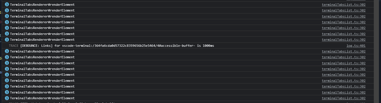 Terminal tabs are re-rendered several times on start up · Issue #186862 · microsoft/vscode · GitHub
