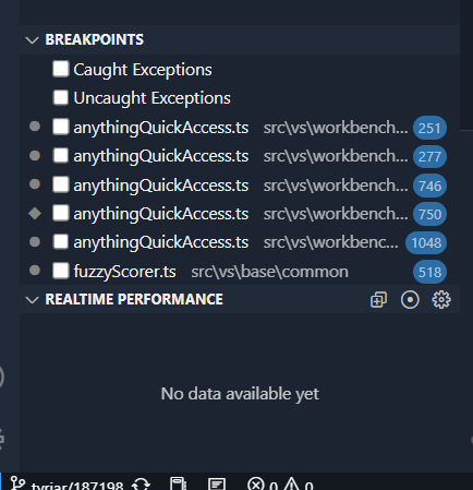 Realtime Performance icons always show up when the view is visible ...