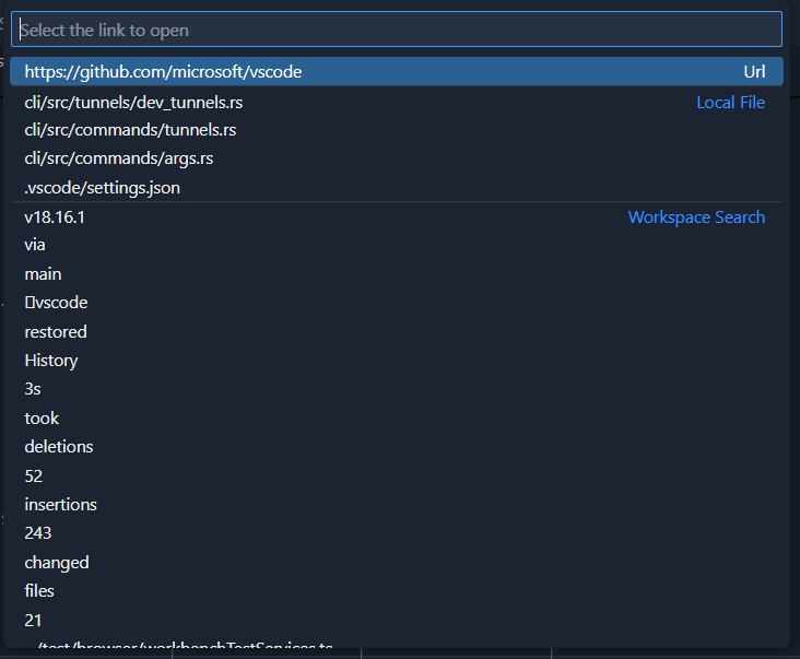 Explore filtering workspace search links · Issue #188107 · microsoft ... Explore filtering workspace search links · Issue #188107 · microsoft ...