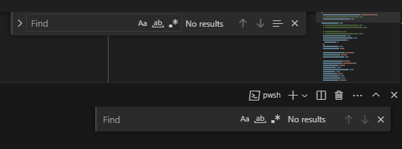 Terminal find doesn't have border around input · Issue #189646 · microsoft/vscode · GitHub