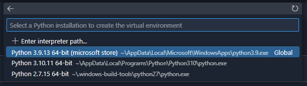 Microsoft Store should be capitalized in kernel picker · Issue #22094 · microsoft/vscode-python ...