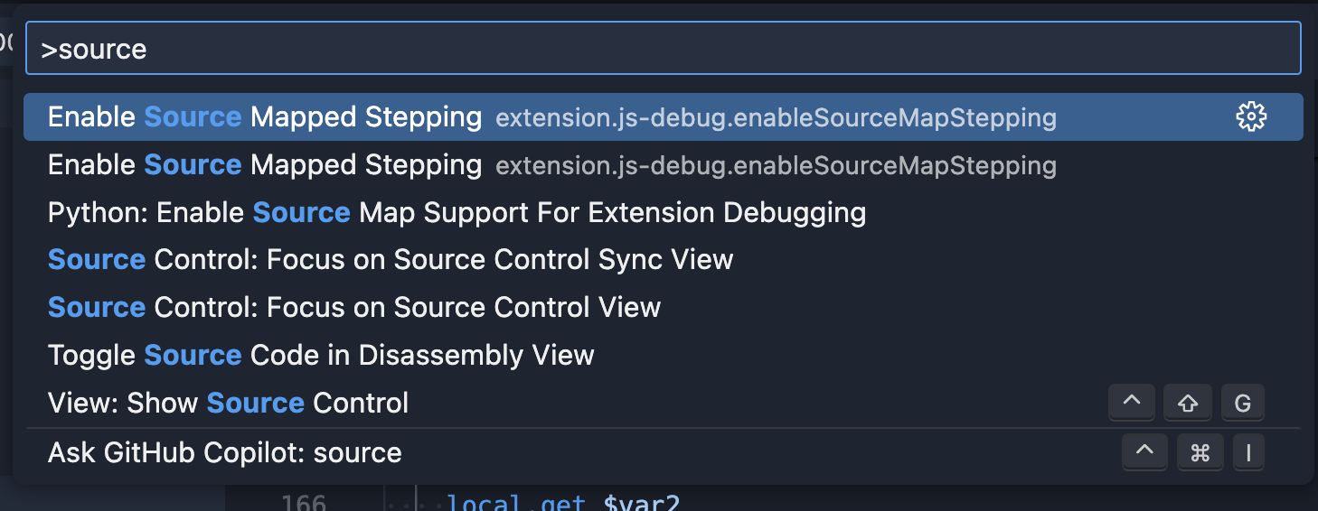 2 enable source map stepping commands · Issue #194233 · microsoft/vscode · GitHub
