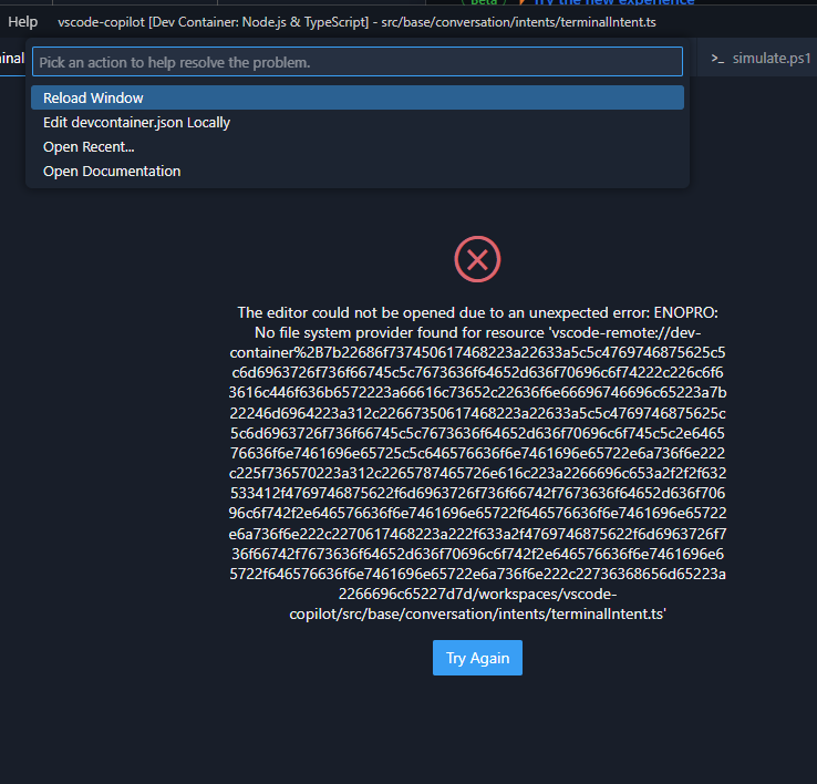 Improve rendering of no file system provider when remote connection isn't available · Issue ...