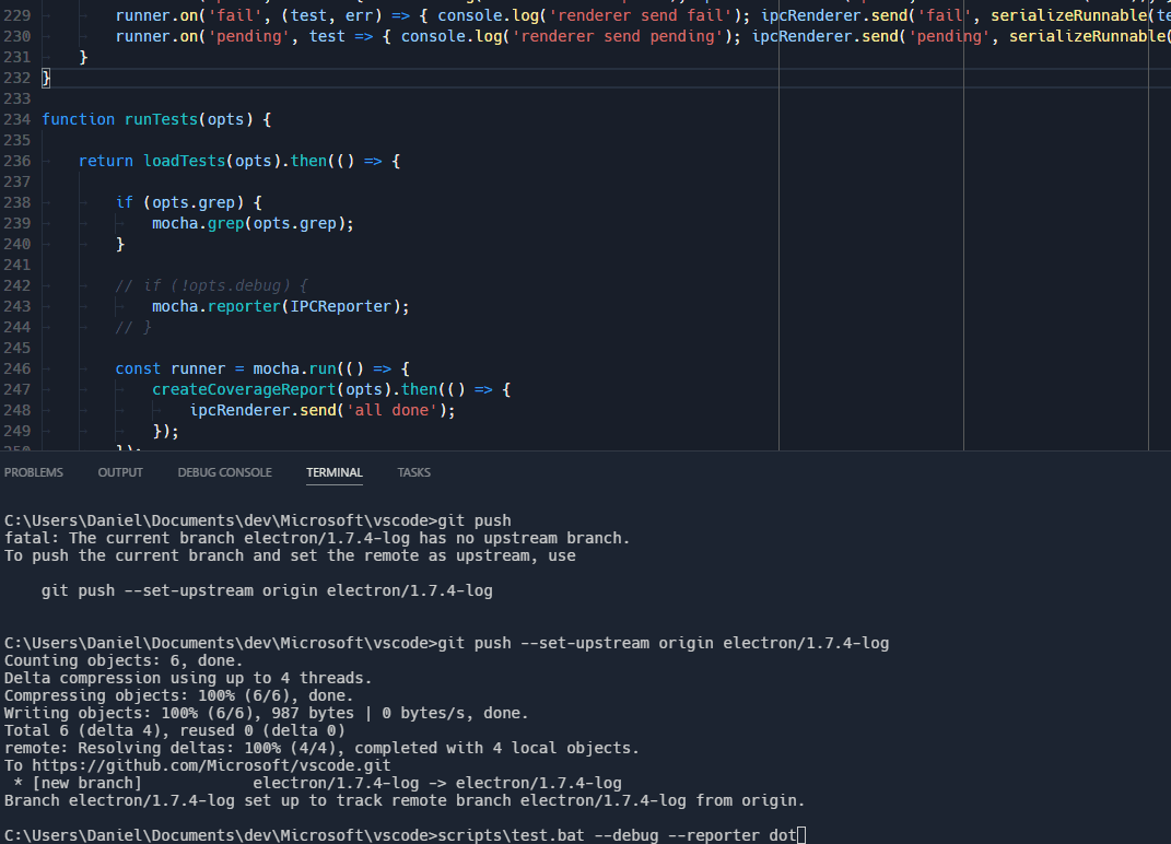 ipcRenderer.send stops functioning in VS Code tests on Windows 10 ...