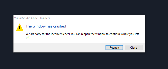 Windows can crash when typing into terminal · Issue #33541 · microsoft ...