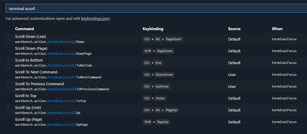 Feature request: terminal scrolling is independent of open fraction ...