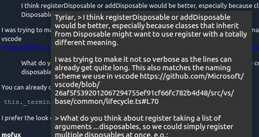 Comments Should Not Have A Tooltip On Mouse Hover · Issue 61 · Microsoftvscode Pull Request