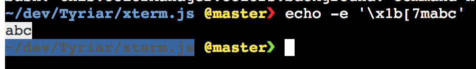 Inverted default fg color is not correct in DOM renderer · Issue #1738 · xtermjs/xterm.js · GitHub