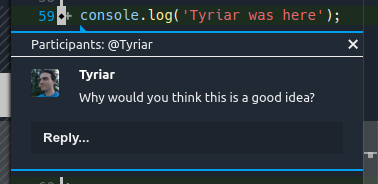 Support making a new comment thread on a line that has already been ...