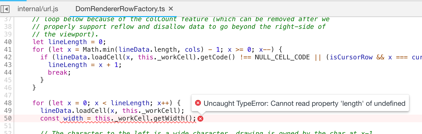 Terminal can get into state where rows aren't redrawn · Issue #76032 ...