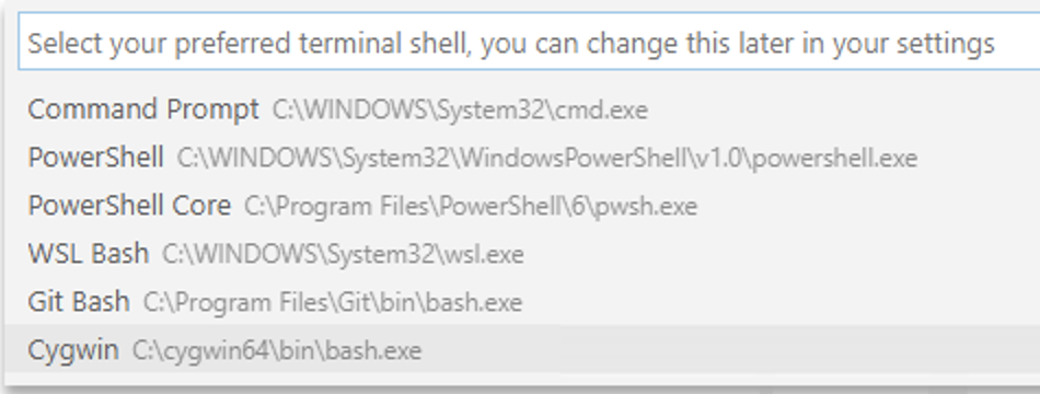 Documentation for running a Cygwin shell causes build to fail · Issue #75945 · microsoft/vscode ...
