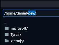 Simple file dialog show wrong auto complete when selection text and pressing . · Issue #76426 ...