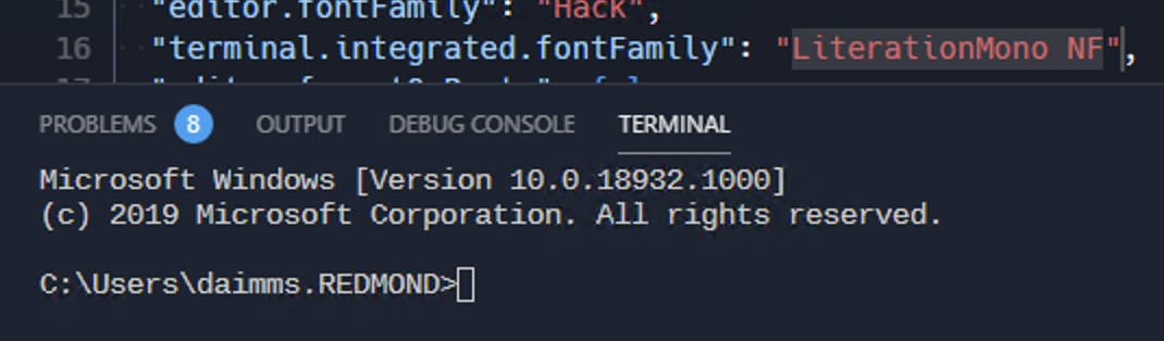 Only monospace fonts are supported · Issue #75333 · microsoft/vscode · GitHub