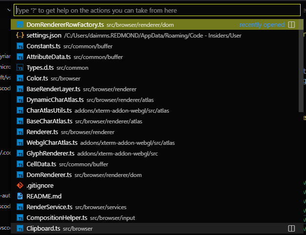 Quick pick doesn't use SPAA · Issue #86335 · microsoft/vscode · GitHub