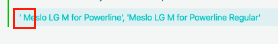 Can't set Meslo font to Terminal: The terminal only Supports monospace fonts · Issue #88607 ...