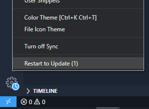 Working icon stuck on gear menu · Issue #89607 · microsoft/vscode · GitHub