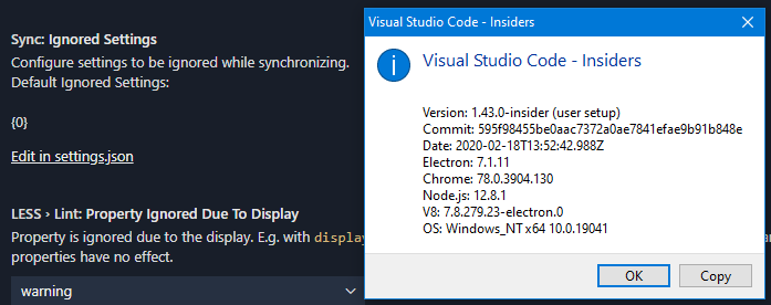 {0} in ignored settings description · Issue #90905 · microsoft/vscode ...