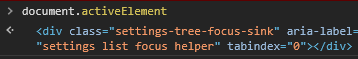 Settings UI: Shift+tab focuses .settings-tree-focus-sync when it should focus the ToC · Issue ...