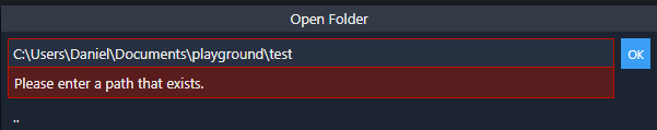 Support Creating New Folder In Simple File Dialog · Issue 94531