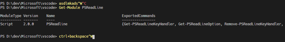 Terminal | Ctrl + Backspace · Issue #91267 · microsoft/vscode · GitHub