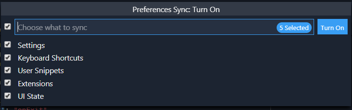 Should we optimize sync setup for syncing everything · Issue #95352 · microsoft/vscode · GitHub