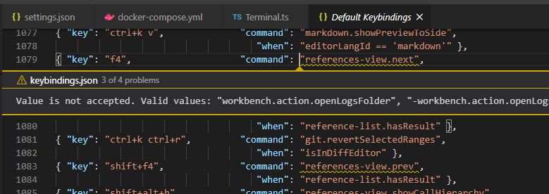 references-view.next/prev commands don't exist? · Issue #95912 · microsoft/vscode · GitHub