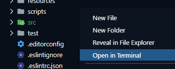 Internal terminal started instead of configured external terminal ...