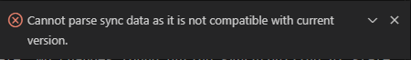 Improve flow for users stuck on old sync data format that cannot be ...