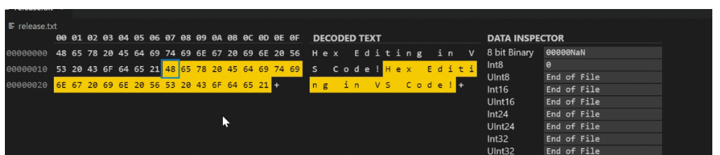 Pasting Should Refresh Data Inspector · Issue 171 · Microsoft Vscode Hexeditor · Github